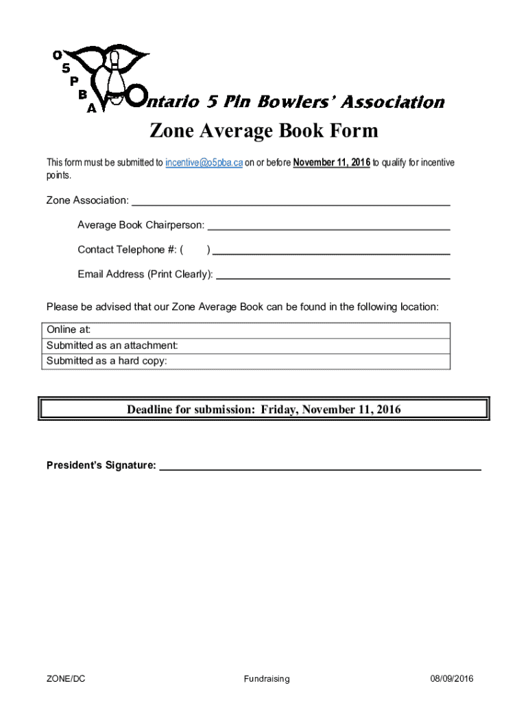 Fillable Online Hall of Fame - Central Ontario 5 Pin Bowlers' ... Fax Email Print - pdfFiller