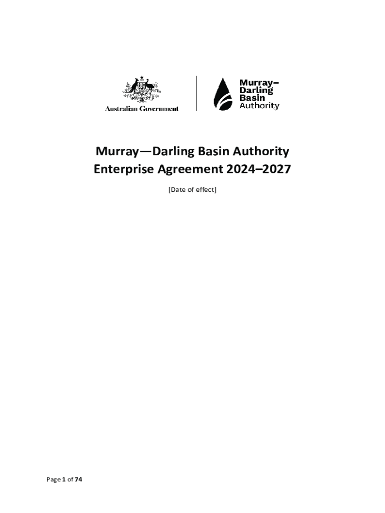 Fillable Online Agreement of Murray-Darling Basin Ministers to deliver ...