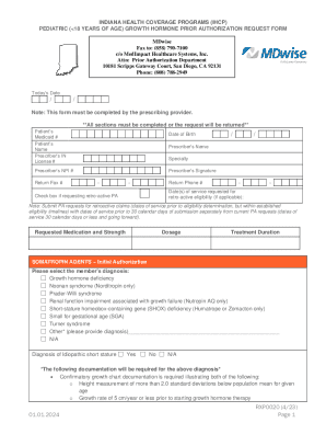 Fillable Online Indiana Medicaid PA Form Fax Email Print - pdfFiller