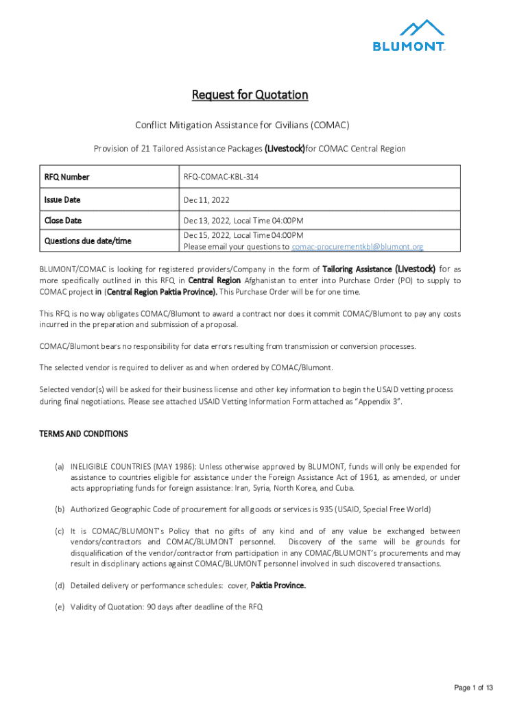 Fillable Online Provision of 21 Tailored Assistance Packages (Livestock ... Fillable Online Provision of 21 Tailored Assistance Packages (Livestock ...