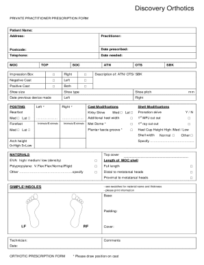 Fillable Online Discovery Orthotics Fax Email Print - pdfFiller