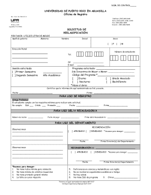 Completable En línea solicitud de reclasificacin Fax Email Imprimir - pdfFiller