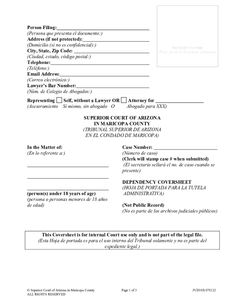 Completable En línea superiorcourt maricopa PEDIMENTO PARA ORDEN TEMPORAL SIN AVISO ... Fax ...