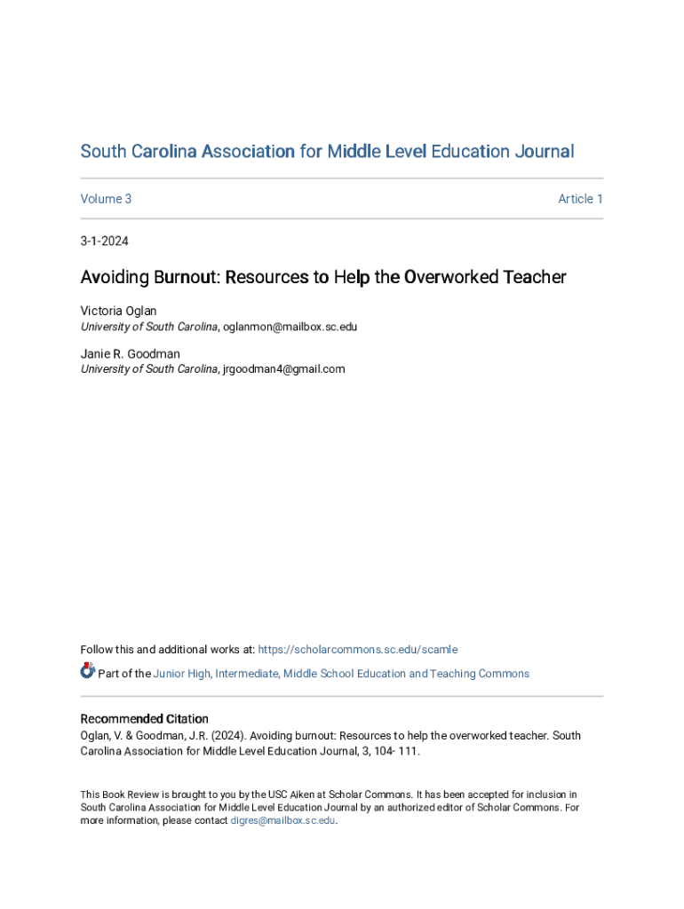 Fillable Online Avoiding Burnout: Resources to Help the Overworked ...