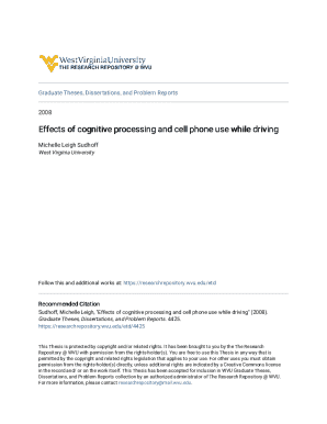 Fillable Online Effects of Cognitive Processing and Cell Phone Use ...