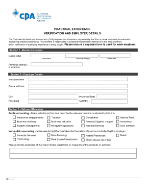 Fillable Online Practical experience requirements (PER)Resources Fax Email Print - pdfFiller