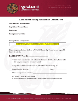 Fillable Online parental authorization for field trip Fax Email Print - pdfFiller