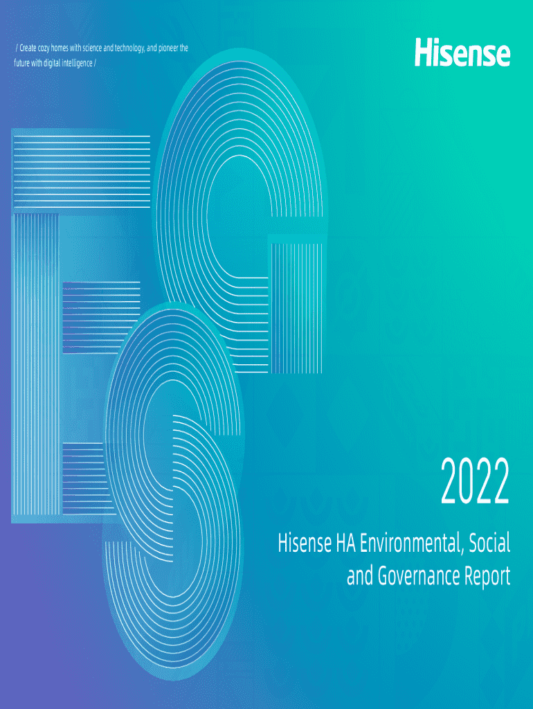 Fillable Online Hisense HA Environmental, Social and Governance Report ...