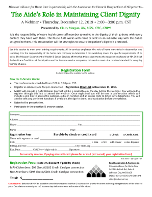 Fillable Online The Aide's Role in Maintaining Client Dignity Fax Email ...