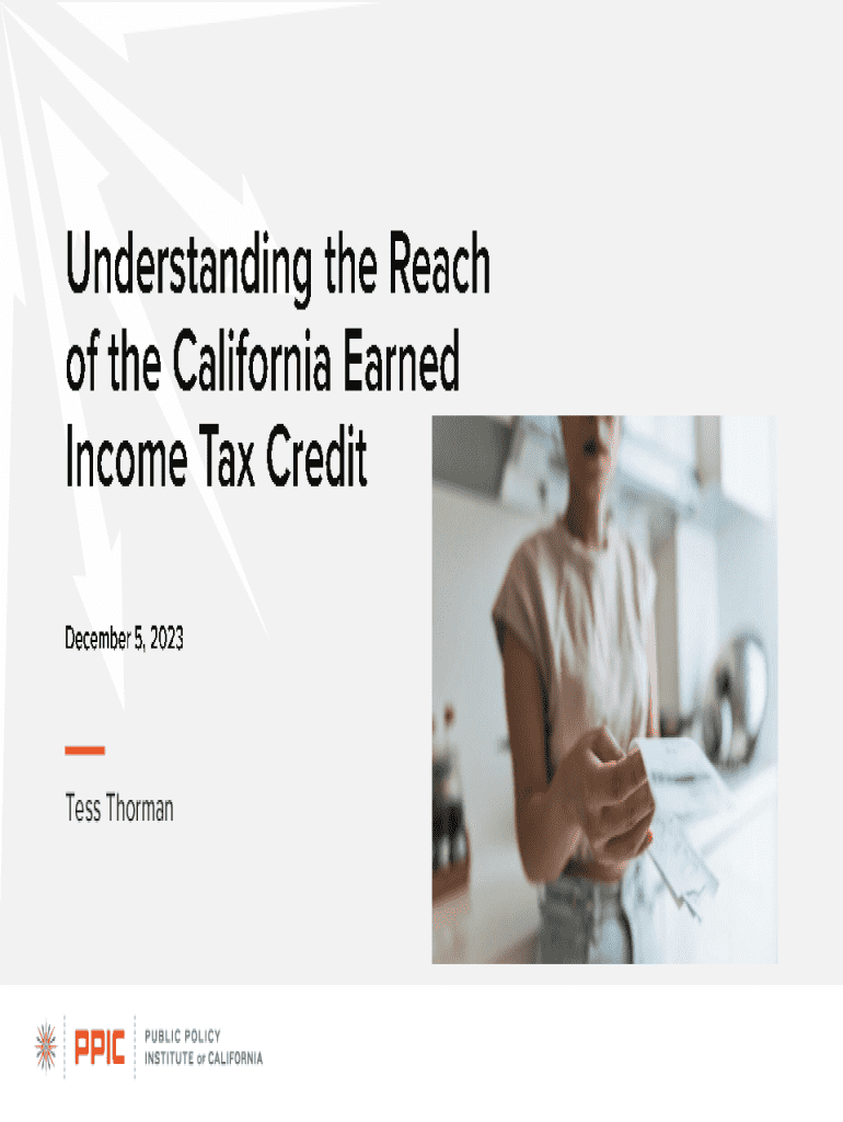 Fillable Online Understanding the Reach of the California Earned Income ...