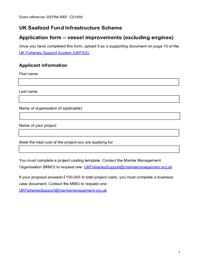 Fillable Online Application form - improve port infrastructure Fax Email Print - pdfFiller