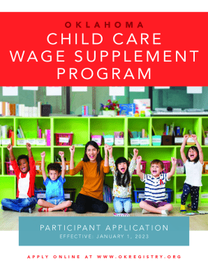 Fillable Online The Oklahoma Child Care Wage Supplement Program Fax ...