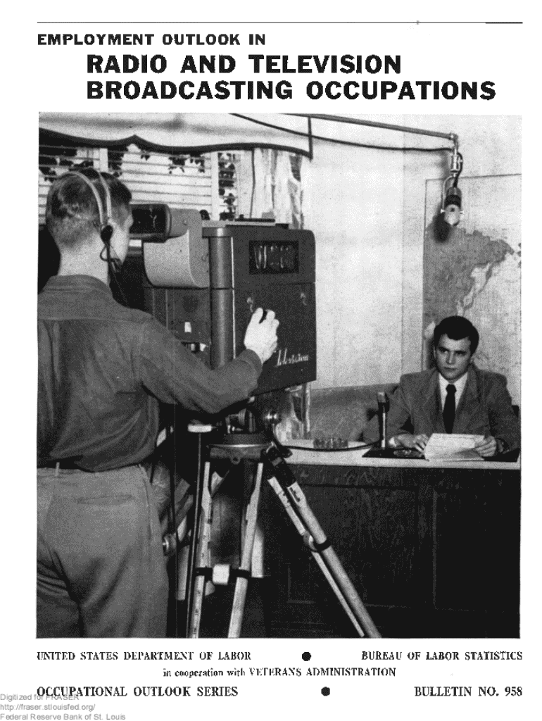 Fillable Online fraser stlouisfed Employment Outlook in Radio and Television Broadcasting ...