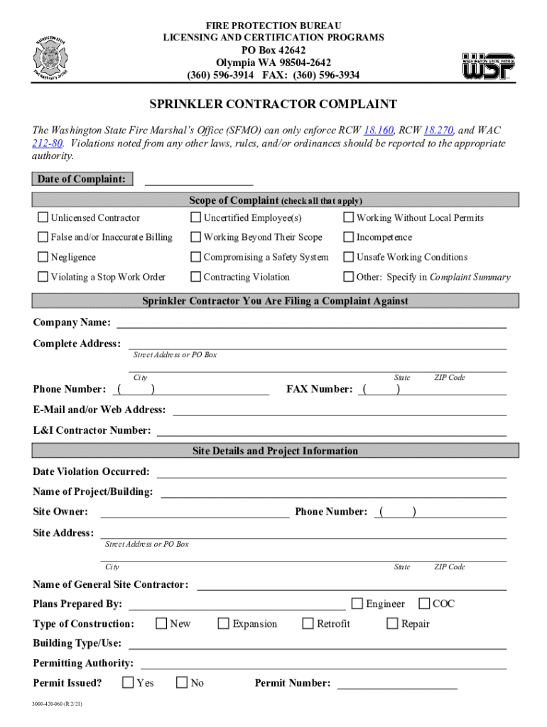 Fillable Online Fire Codes, Inspections & the Fire Marshal Fax Email Print - pdfFiller