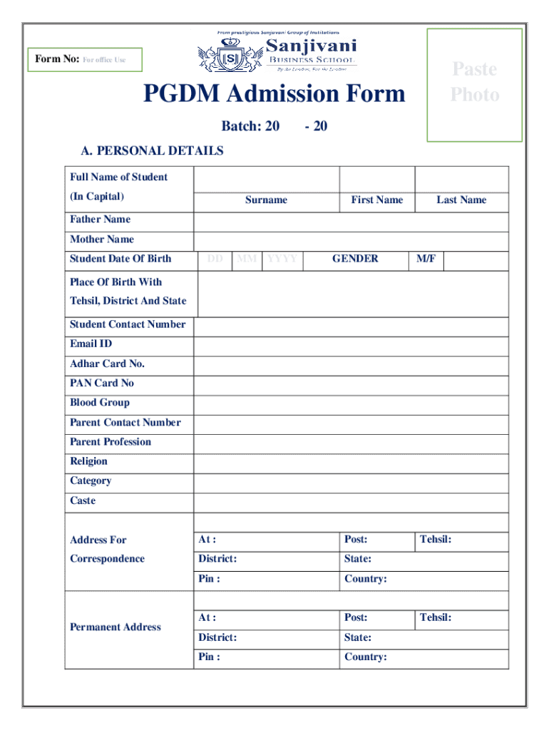 Fillable Online Student Class Application Form Fax Email Print - pdfFiller