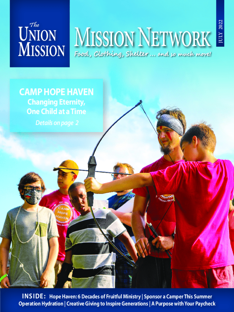 Fillable Online Summer Camp Information - Hope Haven Fax Email Print ...