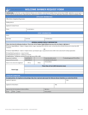Fillable Online Meet and Greet Request Form Fax Email Print - pdfFiller