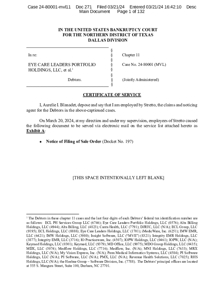 Fillable Online United States Bankruptcy Court N D Texas Dallas ...