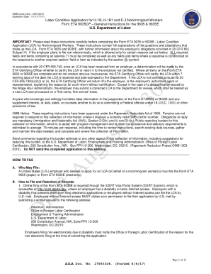 Fillable Online Fillable Online Labor Condition Application for H-1B, H ...