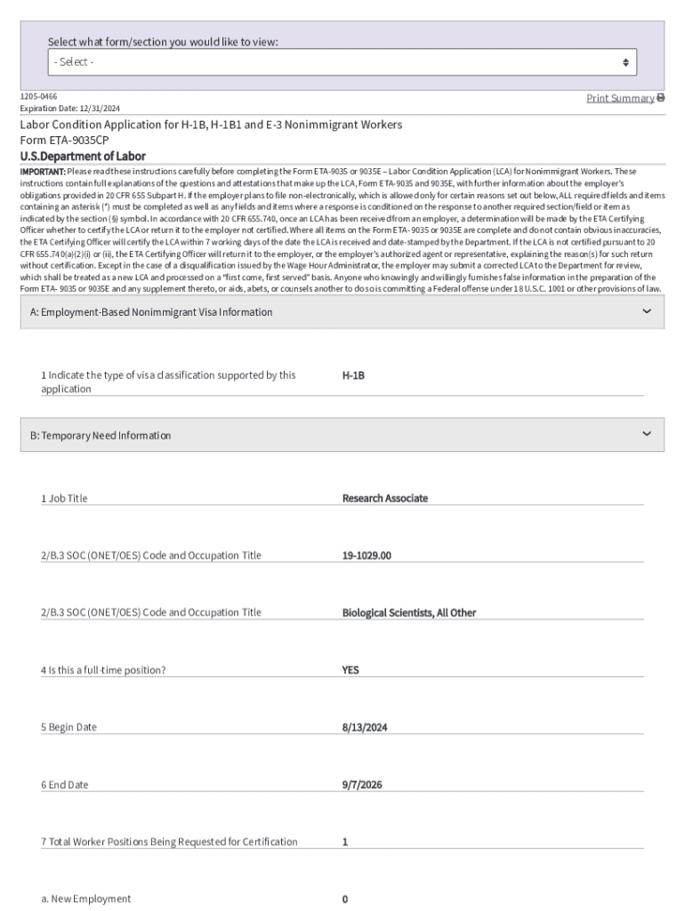 Fillable Online the ETA Certifying Officer will certify the LCA within 7 working days of the ...