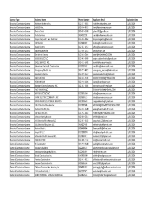Fillable Online Electrical Contractor Licensing BoardsListing by State ...