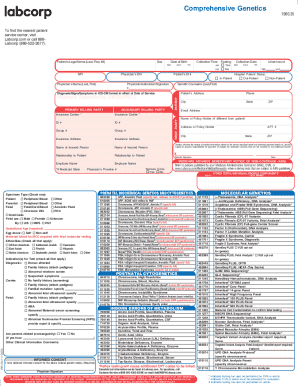 Fillable Online Comprehensive Genetics Fax Email Print - pdfFiller