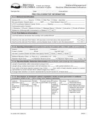Fillable Online Wetland Ecological Functions Assessment: An Overview of ... Fax Email Print ...