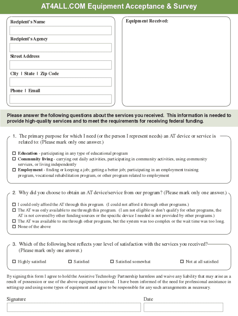Fillable Online atp nebraska Idaho Assistive Technology for All - AT4All Fax Email Print - pdfFiller