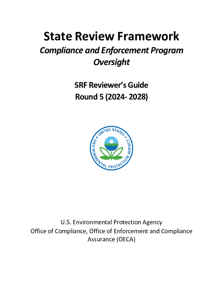 Fillable Online State Review Framework Round 5 Reviewer's Guide. This ...