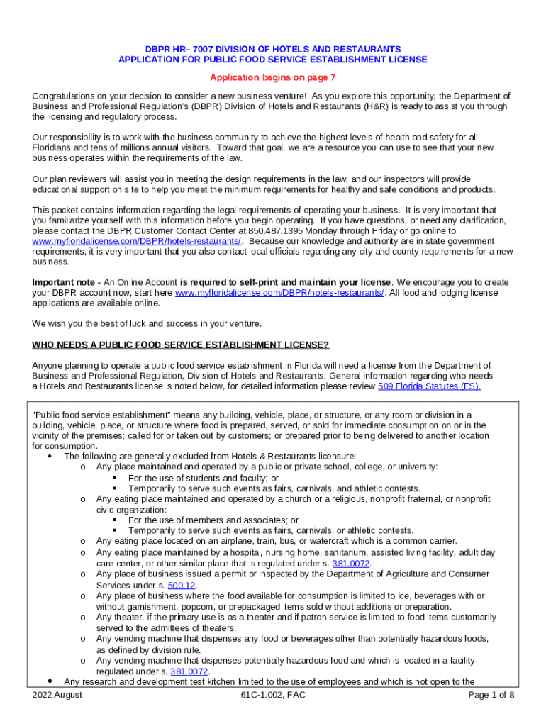 Dbpr inspection checklist pdf: Fill out & sign online Doc Template | pdfFiller