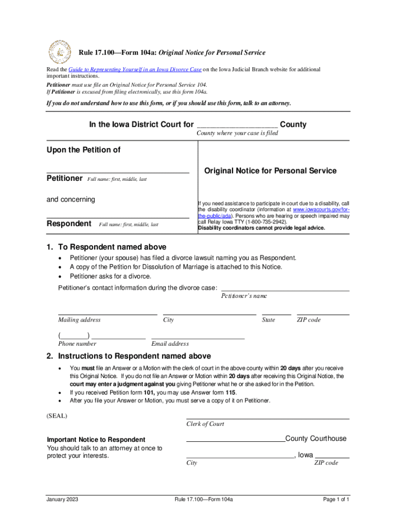 2023-2025 IA Form 104a Fill Online, Printable, Fillable, Blank - pdfFiller