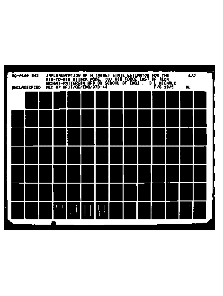 Fillable Online Implementation of a Target State Estimator for the Air ...
