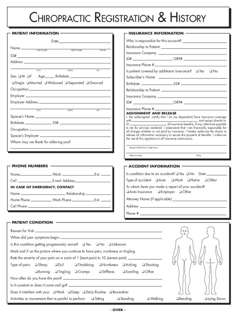 Fillable Online New Patient Pacakge - Complete Chiropractic Fax Email Print - pdfFiller