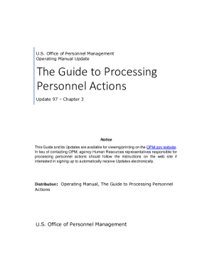 Fillable Online The Guide to Processing Personnel Actions. The Guide to ...