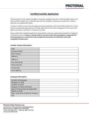 Fillable Online Certified-installer programs: Aiming to get the job ...