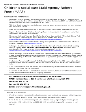 MASH Referral Doc Template | pdfFiller