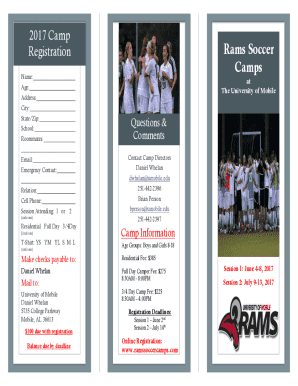 Fillable Online Rams Soccer Fax Email Print - pdfFiller