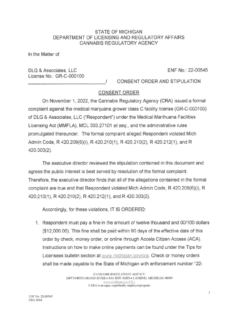 Fillable Online 22-00545 - Consent Order and Stipulation - FINAL.pdf ...