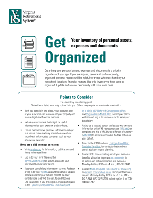 Fillable Online 5 Steps to Organize Your Loved One's Financial Records ...