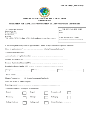 Fillable Online Phytosanitary Certificates for Imported Fruits and ...