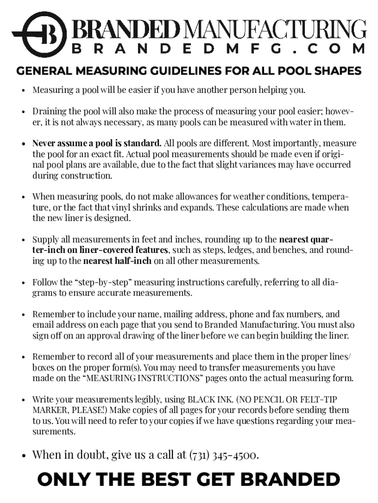 Fillable Online The Complete Inground Pool Liner Installation Guide Fax ...