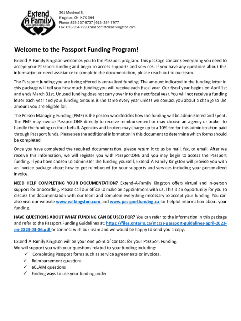 Fillable Online Extend-A-Family Kingston - Family Support Services Fax ...