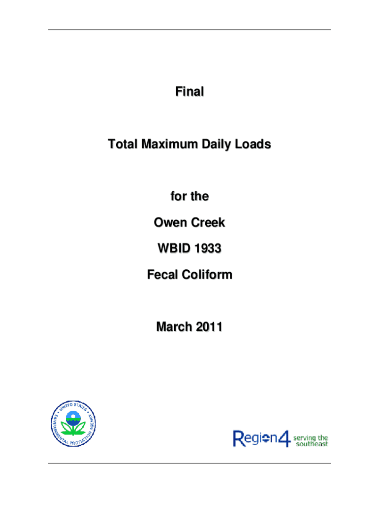 Fillable Online chnep wateratlas usf Total Maximum Daily Loads for Fecal Coliform for ... Fax ...