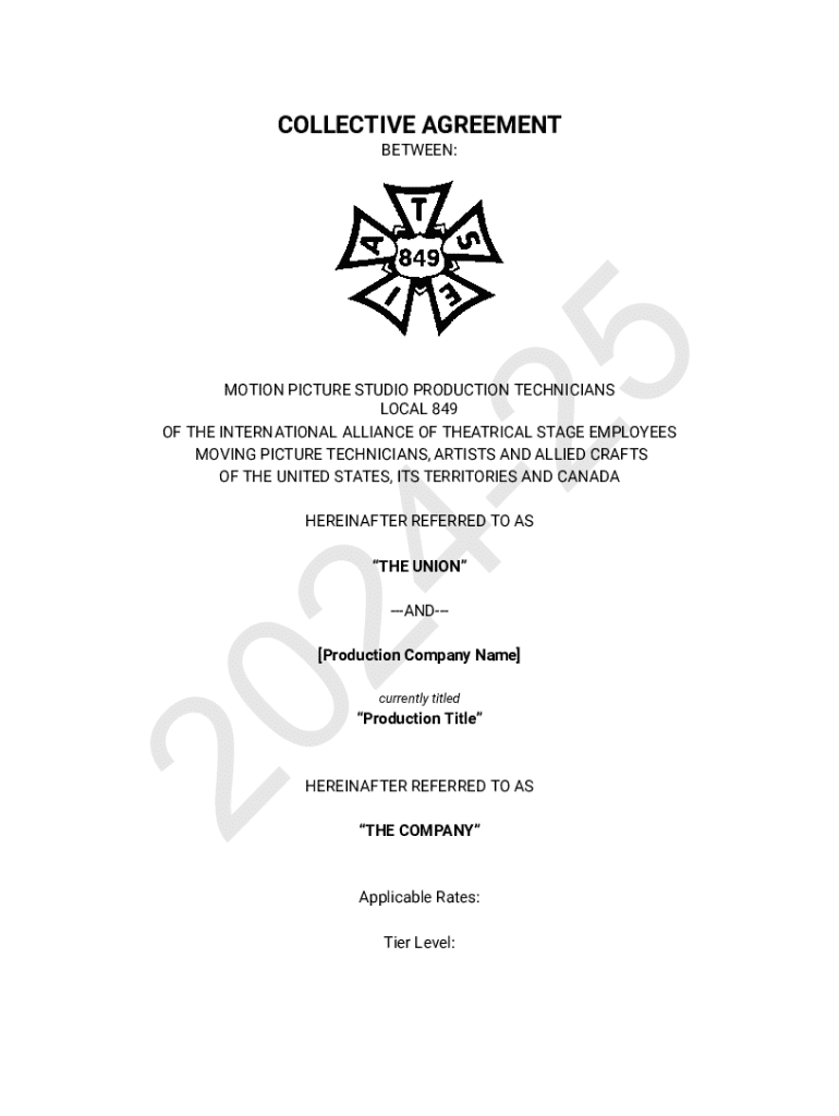 Fillable Online Week One: IATSE-AMPTP Hollywood Basic Agreement ... Fax ...