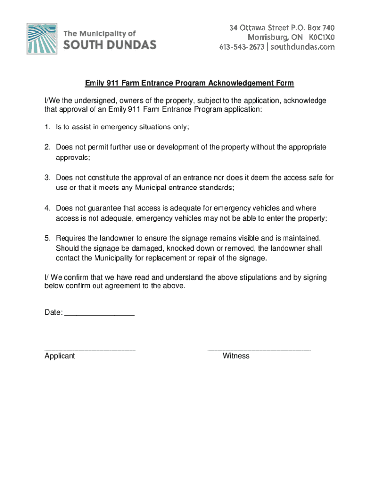 Fillable Online Farm 911 Project - Vacant Lot Sign Request Form Fax ...