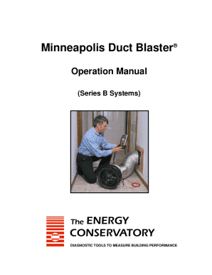 Fillable Online Blower DoorDuct Blaster Duct Blaster Manuals Archives - ... Fax Email Print ...