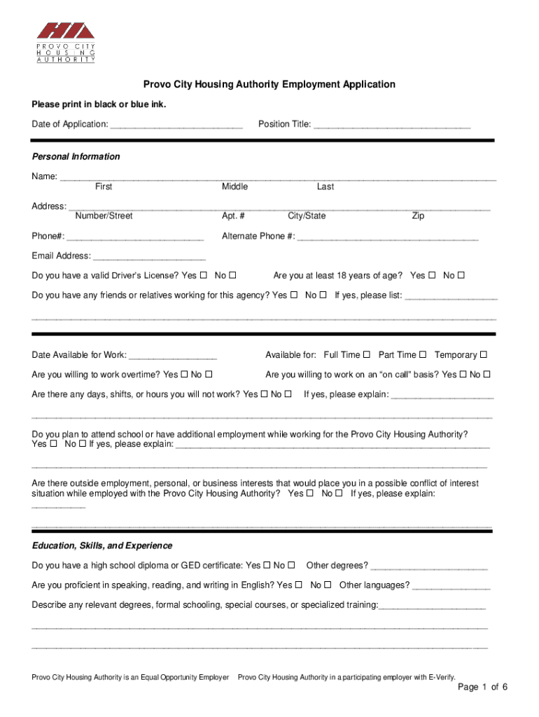 Fillable Online Application for Housing Assistance - 2021 - RCHA Fax ...