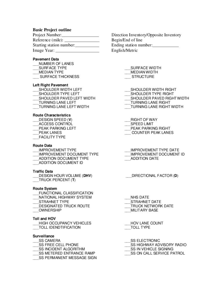 Fillable Online Basic Project outline Fax Email Print - pdfFiller