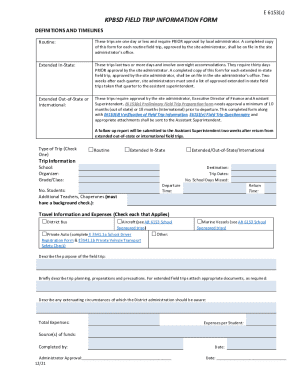 Fillable Online E6153c Field Trip Information Form Fax Email Print ...