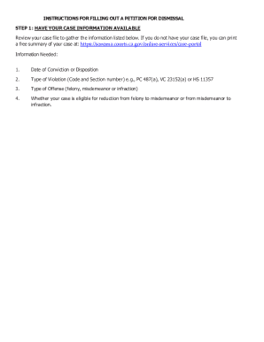 Fillable Online California Request for Dismissal Form CIV-110 ...